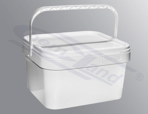 5 litre rectangular container with handle and lid - SYNTHETIKA